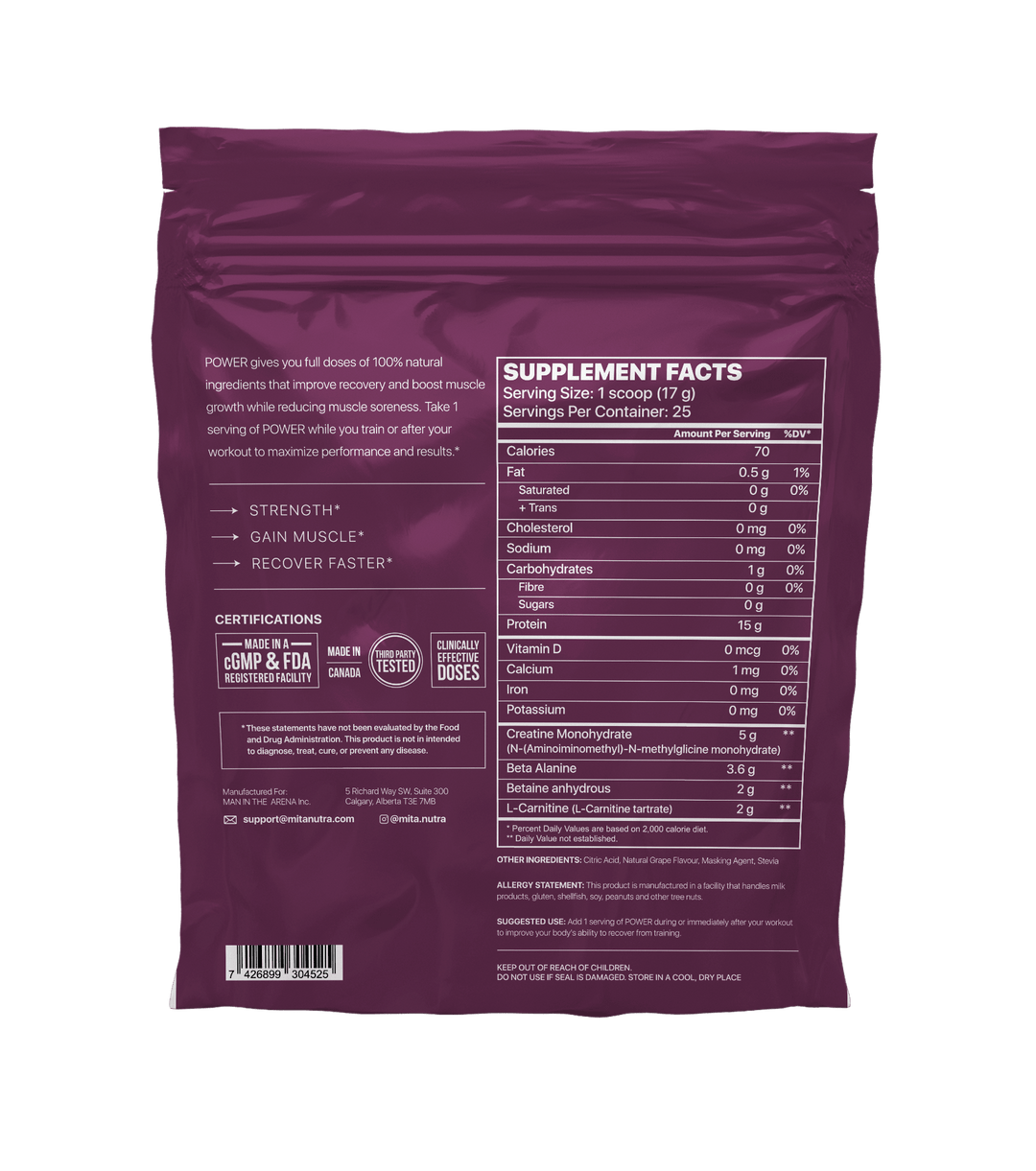POWER – MITA Nutra